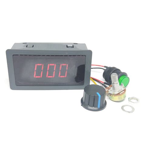 PWM Motor Speed Controller Digital Display DC DC 6V 30V 12V 24V MAX 8A 16 KHz Adjustable Motor