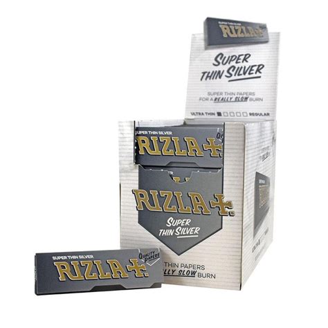 Rizla Super Thin Silver Regular Booklets Pack Of 100 Vapeareawholesale