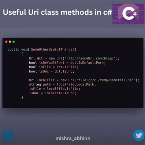Abhinn Mishra On Linkedin Csharp Dotnet Uri