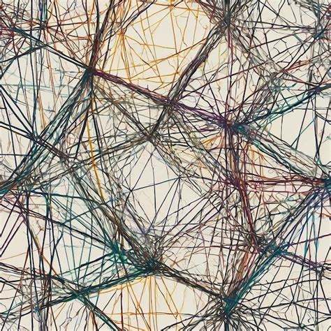 Abstract Geometric Wireframe Background Premium Ai Generated Image