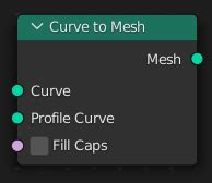 Curve To Mesh Node Blender Manual