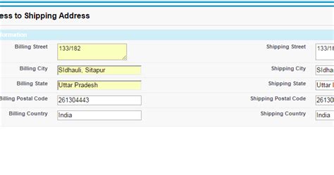 Copy Billing Address To Shipping Address On Vf Page Using Javascript