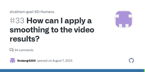 How Can I Apply A Smoothing To The Video Results · Issue 33 · Shubham