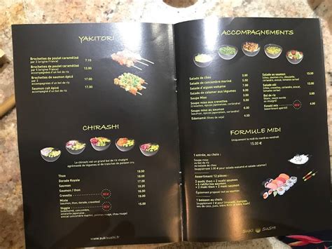 Menu At Suki Sushi Restaurant Fréjus Av De Lattre De Tassigny
