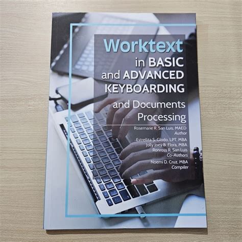 Worktext In Basic And Advanced Keyboarding And Documents Processing By Maed Shopee Philippines