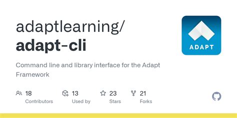 github adaptlearning adapt cli command line and library interface