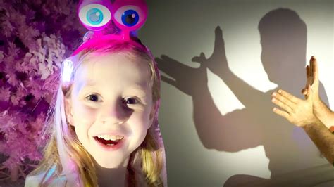 Nastya Plays With Shadow Puppets And Glowing Toys Youtube