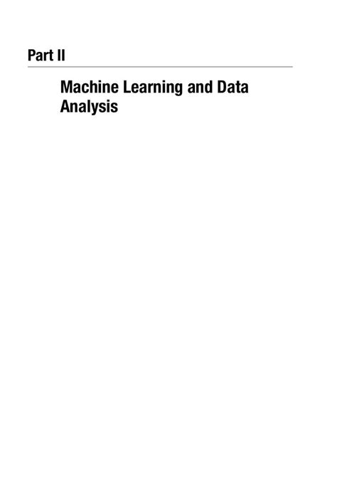 Machine Learning And Data Analysis Part II Data Driven Science And Engineering
