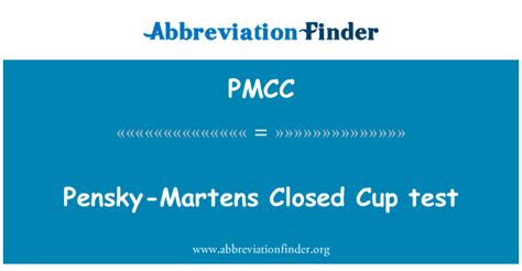 Pmcc Significa Prueba De Pensky Martens Closed Cup Pensky Martens Closed Cup Test