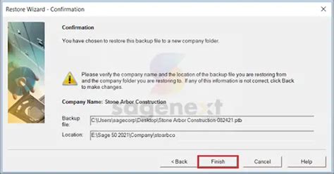 How To Create And Restore Sage Company File Backups