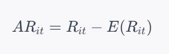 Cumulative Abnormal Return Formula