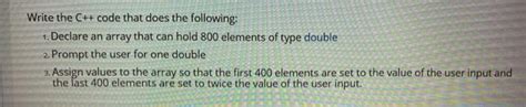 solved write the c code that does the following 1