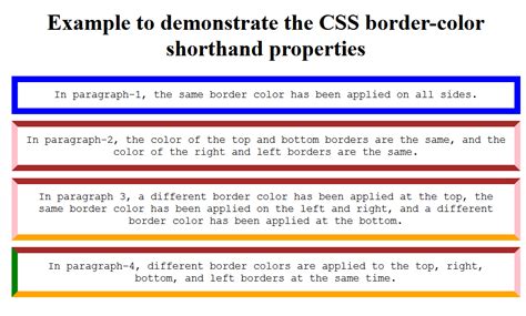 Css Border Color Tpoint Tech