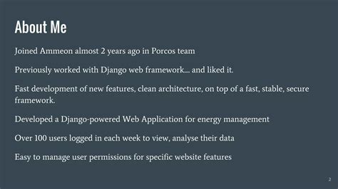 An Introduction To Django Web Framework Ppt