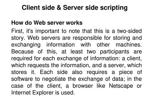 Client side & Server side scripting - ppt download