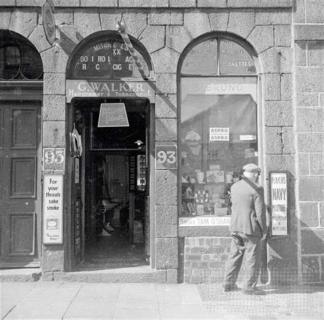 Photograph Showing Shop Front Of G Walker Hairdresser And Tobacconist