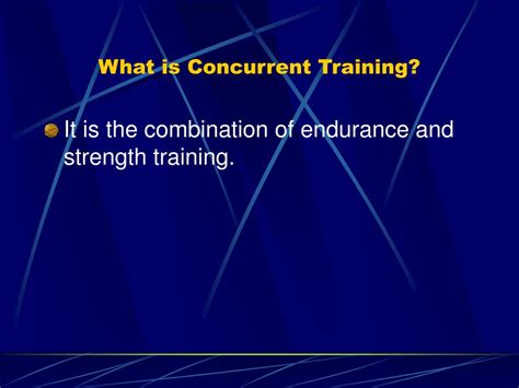 Ppt Concurrent Effects Of Strength And Cardiovascular Training