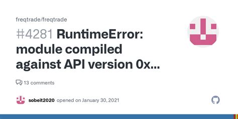 Runtimeerror Module Compiled Against Api Version 0xe But This Version Of Numpy Is 0xd · Issue