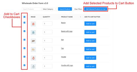 Add Selected Products To Cart Option And Customer Convenience