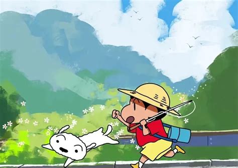 蜡笔小新电脑ipad壁纸壁纸无水印 花瓣网