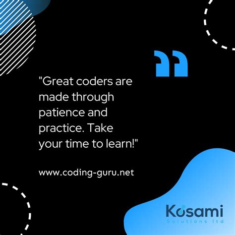 Kosami Solutions Ltd On Linkedin Patienceinlearning