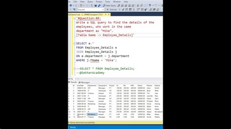 Sql Interview Question 80 Sql Mysql Oracle Interview Shorts