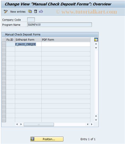 OT SAP Tcode C FI Maintain T F