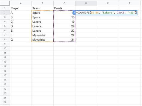 Google Sheets How To Use COUNTIF With Multiple Ranges