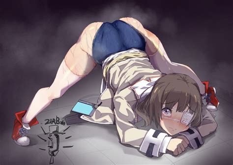 Zarbon Saya Hiiragi Kozue Heaven Burns Red Highres 1girl Blush