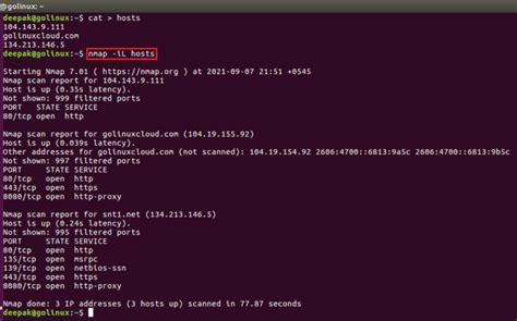 30 Nmap Command Examples In Linux Cheat Sheet GoLinuxCloud