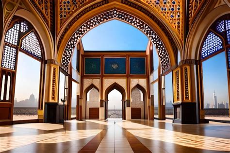 Premium Photo A Building With A Large Arch That Says The Time Of 11 00