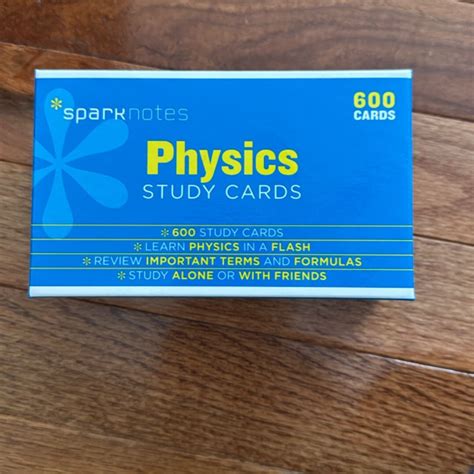 Physics Sparknotes Study Cards By Sparknotes Staff