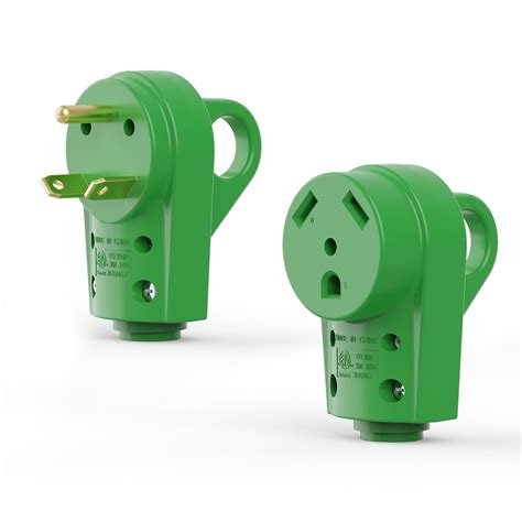 Rvguard 30 Amp Rv Male And Female Plug Kit Nema Tt 30p