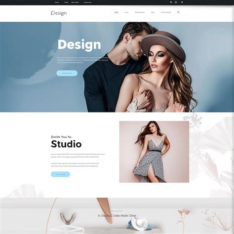 Premium Photo A Sophisticated Full Landing Page Of A Female Model For A Portfolio