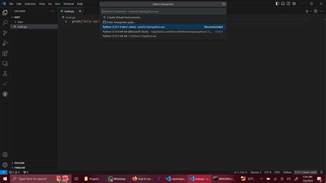 How To Run A Python File In VS Code Inside A Virtual Environment Stack Overflow