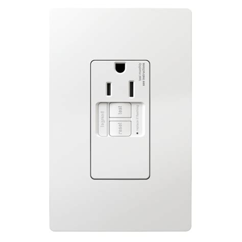 Radiant 15a Tamper Resistant Self Test Simplex Gfci Outlet