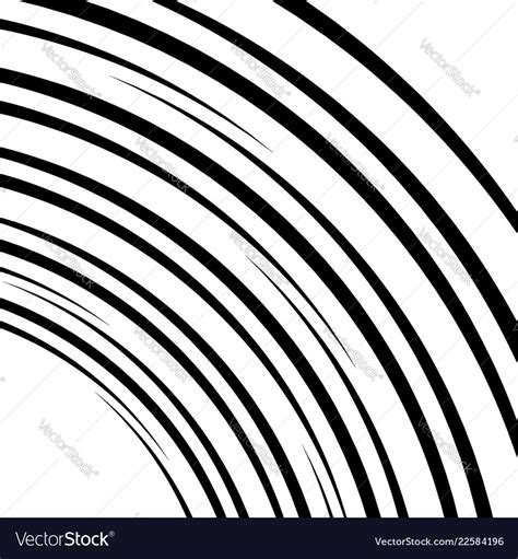 Curved Lines Element In Clipping Path Curved Vector Image