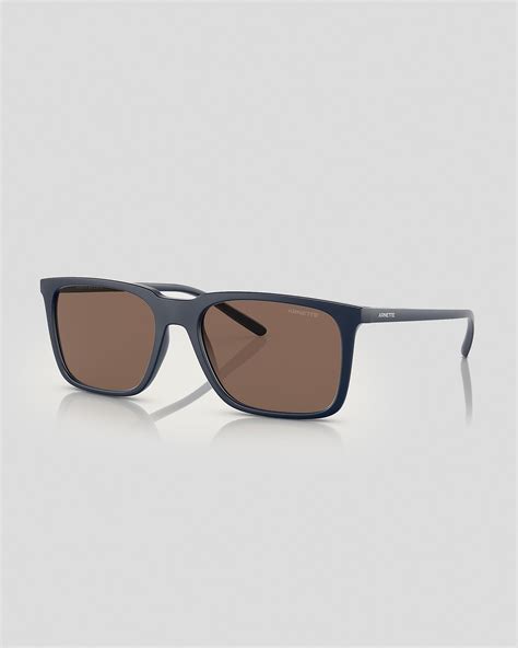 Shop Arnette Trigon Sunglasses In Matte Blue W Dark Brown Fast
