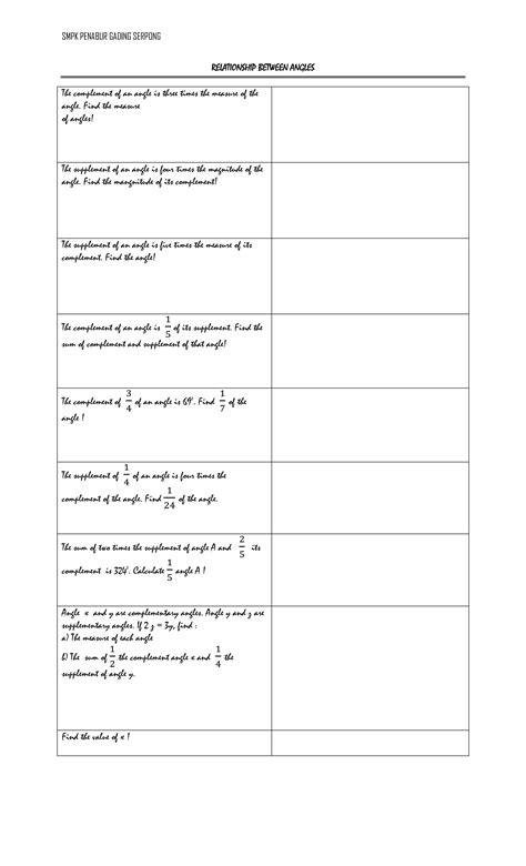 Relationship Between Angles Docx