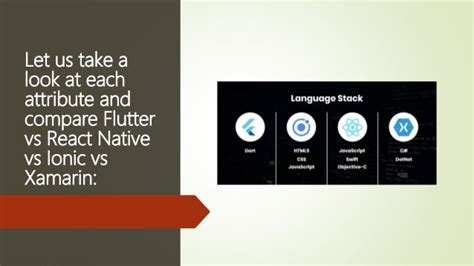 Flutter Vs Ionic Vs React Native Vs Xamarin Which Is Best For Cross