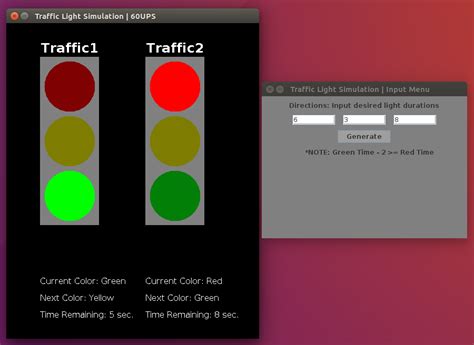 traffic light simulation programming portfolio