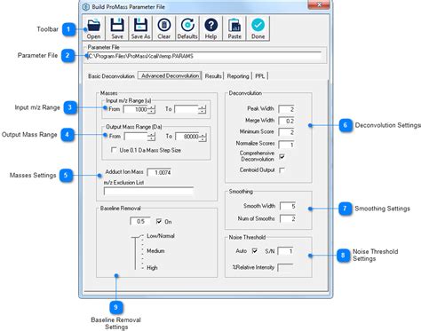 Advanced Deconvolution Options