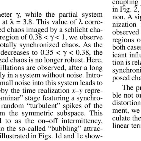 Plots Of The Degree Of Synchronization Versus Coupling Parameter See