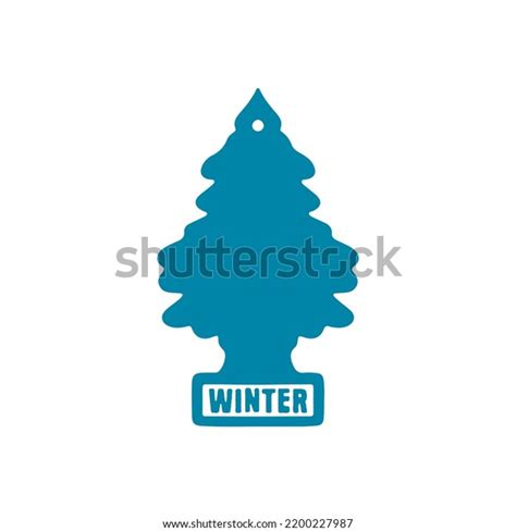 Concept Snow Tree Silhouette Vector Stock Vector Royalty Free
