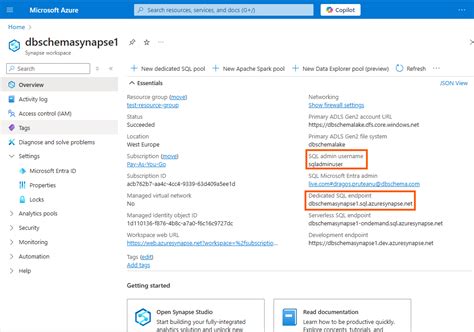 Azure Synapse Visual Designer With Er Diagrams And Sql Client
