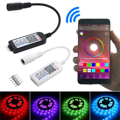 Aliexpress Buy Set Practical Wireless LED RGBW Bluetooth Controller Strip Light