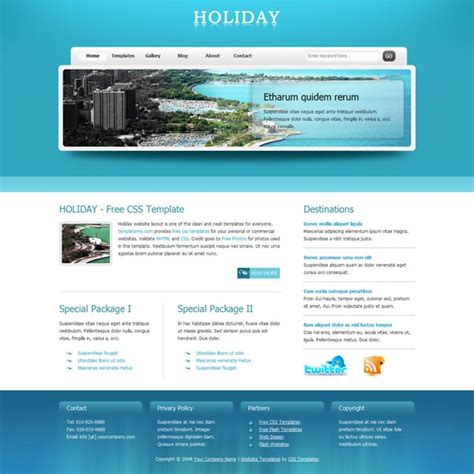 High Quality Free Css Xhtml Web Templates Blog