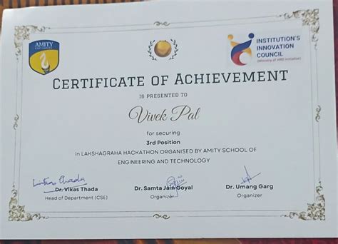 Hackathon Innovation Amityuniversity Engineering Technology Vivek Pal