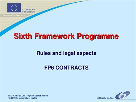 Ppt Sixth Framework Programme Powerpoint Presentation Free Download