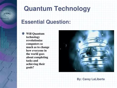 PPT Quantum Technology PowerPoint Presentation Free Download ID